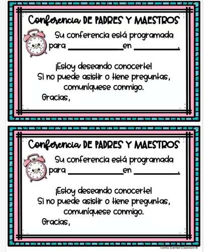 Parent Teacher Conference Forms editable English & Spanish bilingual ...