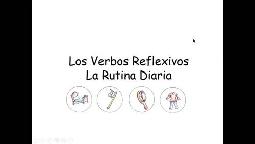 Spanish Reflexive Verbs & Daily Routine Video Bundle (Distance Learning)