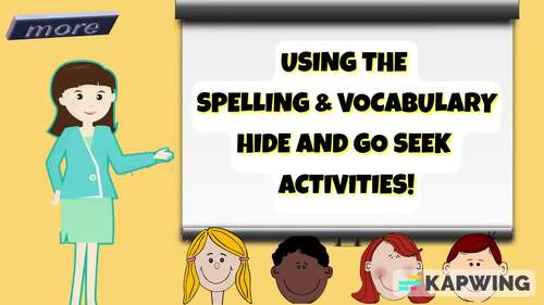 1st Grade ELA Spelling Practice Activity #1 WONDERS Unit 1 Week 1