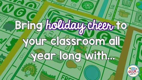 7 Holiday Bingo Games: Halloween, Thanksgiving, Christmas, Valentines ...