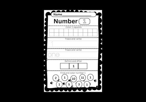 All About Numbers 1-30 : Math Worksheet by Taro Creator | TPT