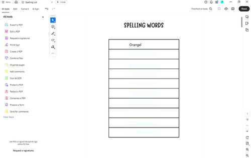 Editable Sight Word, Spelling Words, Word Work, Worksheets, Autofill