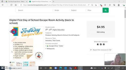 First Day of School Escape Room Activity - Digital AND Paper Versions