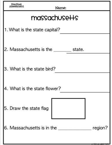 Massachusetts Print & Go Worksheets, Special Education by All About SPED
