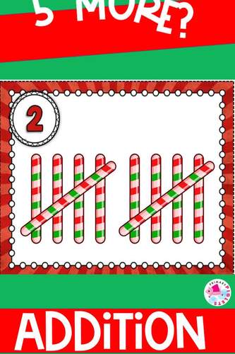 CHRISTMAS Addition to 20 One More One Less Ten More Ten Less Math Center