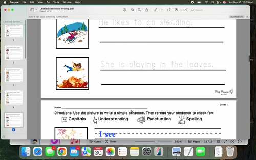 No Prep Leveled Sentence Writing by Meg Marino | TPT