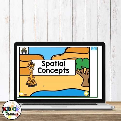 Preschool Speech Therapy Safari BOOM Cards Spatial Concepts Open Ended ...