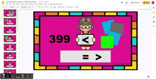 Je compare les nombres 1 à 1000: Google Slides™ by Mme Bock | TPT