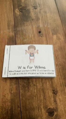 Wilma Rudolph Pre-K Booklet - Black History Pre-k - 1st Grade Activity Book