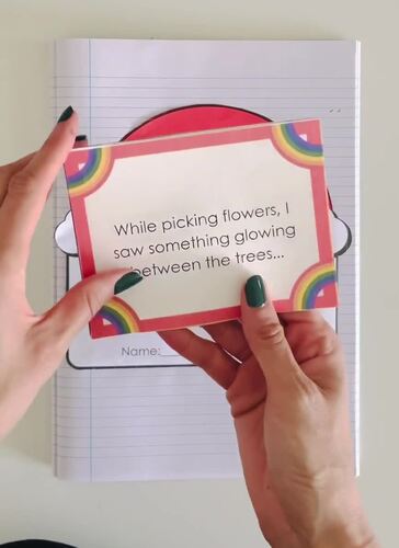 Rainbow Writing Craftivity. Spring-Themed Writing Prompts and Craft