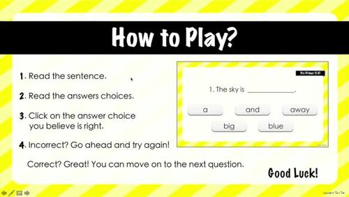 BUNDLE Dolch Sight Word Quiz (All Levels) - Distance Learning With ...