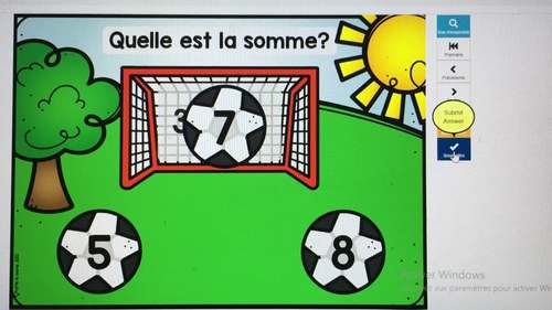 French Addition 1-10 | Additions 1 à 10 BOOM CARDS Distance Learning