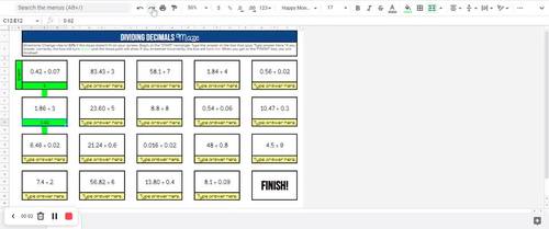 Dividing Decimals Maze | Printable Worksheet & Digital Decimal Division ...