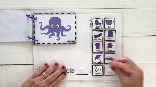 I See PURPLE Interactive Book + Sentence Formulation Activity, Speech ...