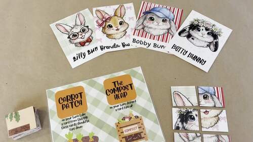 Build-A-Bunny Game | Spring Speech Therapy & Small Group Activity | Easter