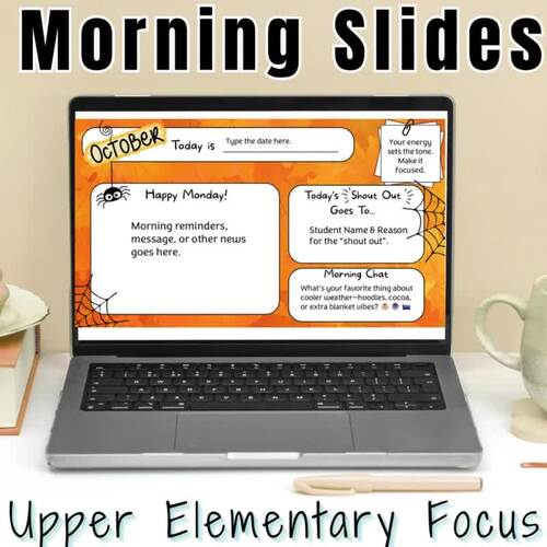 Editable October Morning Meeting Daily Slides PowerPoint Upper ...