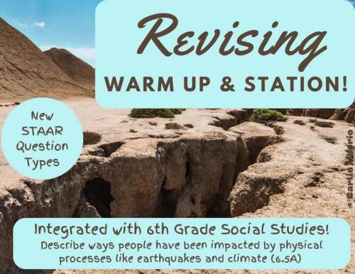 6th Grade - REVISING Warm Up & Stations writing test prep -SS/Sci- 7 wk ...