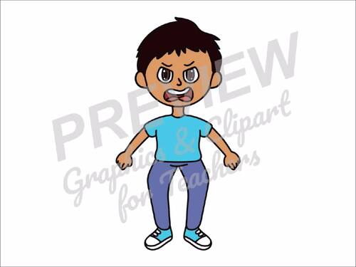 Emotions Clip Art Set Kids All Feelings {Clipart for Teachers} | TPT