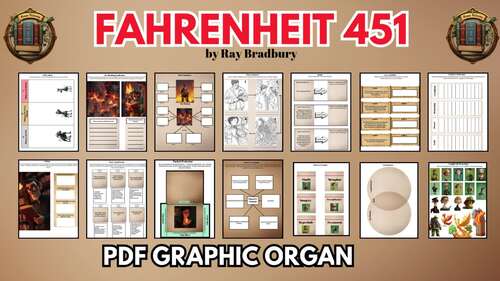 FAHRENHEIT 451 by Ray Bradbury - ELA Literature PDF Graphic Organizer