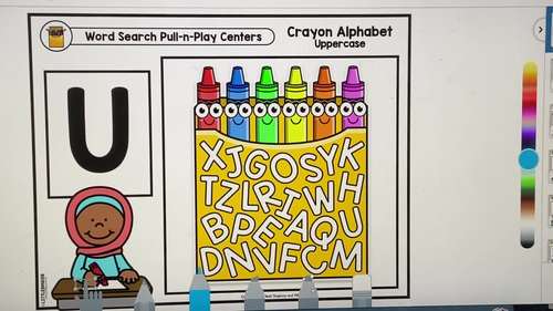 Seesaw™ Search-N-Find Alphabet Crayons | Digital Learning | TPT