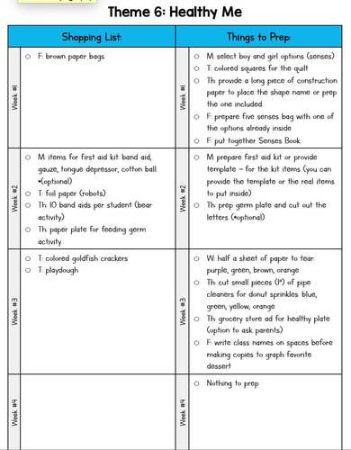 Big Day Theme 6: Lessons and Activities by PreK Partner | TPT