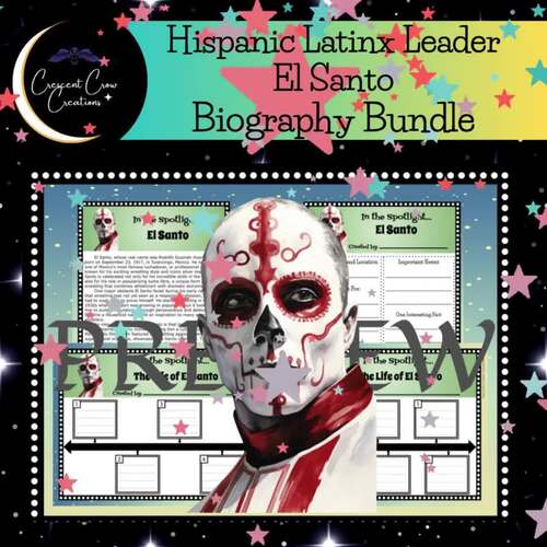 Hispanic Latinx Leader El Santo Hispanic Heritage Month Biography Bundle