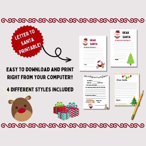Christmas Activities for Kids | Printable Christmas Activites | Letter ...