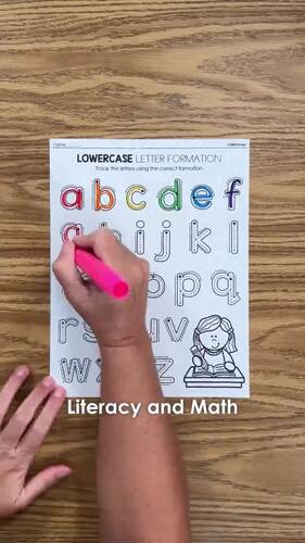 August No Prep Kindergarten Back to School, Morning Work, Fast Finisher ...