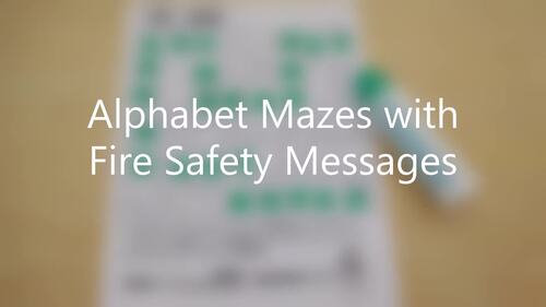 Fire Safety Alphabet Mazes: Interactive Lowercase and Capital Letter ...