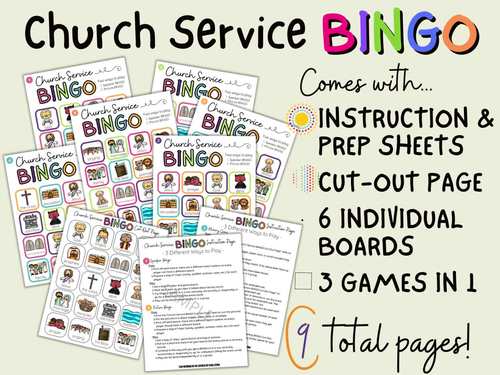 Bible Bingo | Printable Church Bingo | Bible Games for Kids | Jesus ...