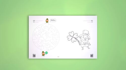 St. Patrick's Day FUN | No PREP | Mazes | Coloring by Class Frenzy