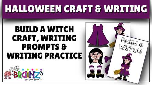 Halloween Build a Witch Craft & Writing Activity | Halloween Literacy Fun