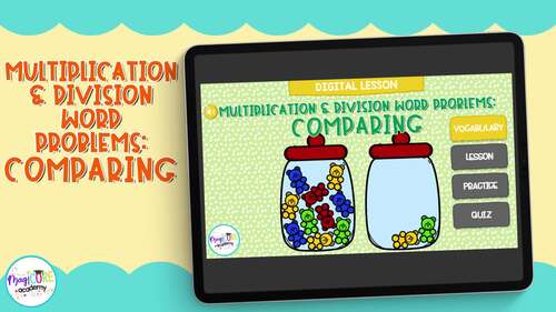 Comparing Multiplication/ Division Word Problems Video Lesson Math ...