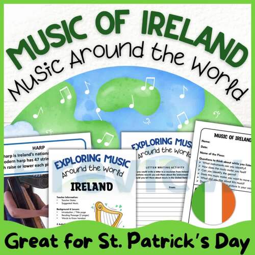 Ireland Music Activity Irish Music St Patrick's Day World Music Around ...