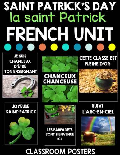 French St Patrick's Day Posters - la saint patrick - French posters - FSL