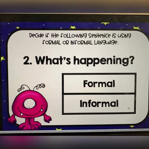 Formal and Informal Language Activity DIGITAL for Google Slides | TPT