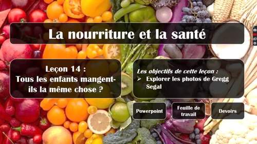 Nourriture et Santé - tous les enfants mangent-ils la même chose