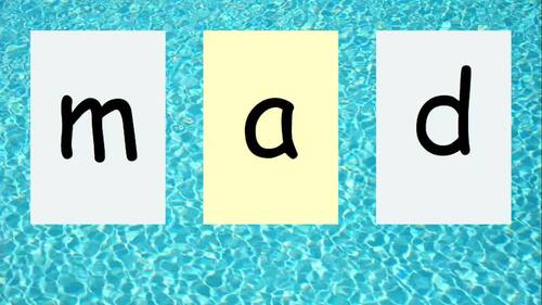 Summer Themed Orton Gillingham Blending Board-Powerpoint | TPT