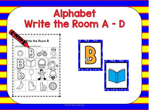 Alphabet Write the Room Center Bundle A - Z by Pint Size Learners