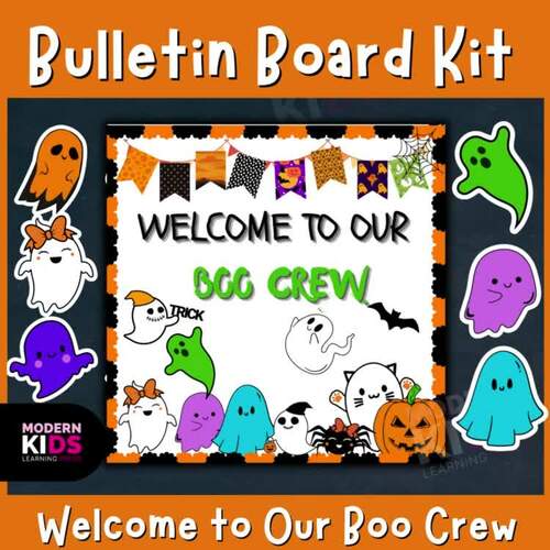 Halloween Bulletin Board Kit - Welcome to the Boo Crew | TPT