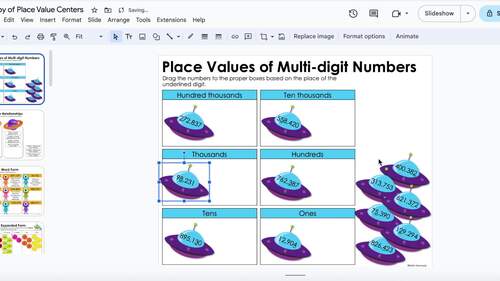 4th Grade Place Value Centers Digital & Printable Space Themed | TPT