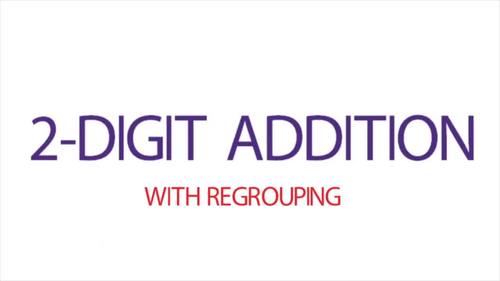2-Digit Addition with Regrouping. VIDEO by MATH-N-ROLL | TPT