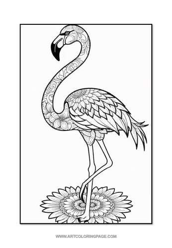 Elevate Your Creativity: Coloring Sheets Flamingo Mandala Vol 6 | TPT
