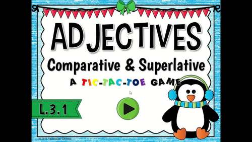 Adjectives - Comparatives and Superlatives Powerpoint Game by Teacher ...