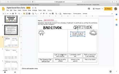Digital Social Story Sorts by SarahBromleySpot | TpT