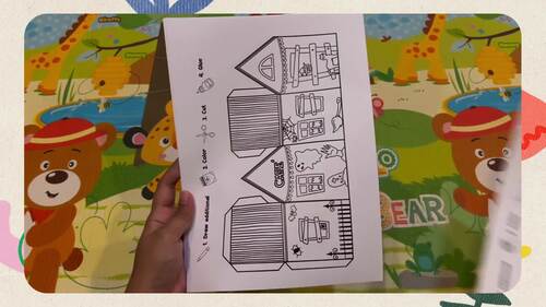 Build Your Own 3D Halloween Haunted House – Color, Cut and Fold Cutting ...