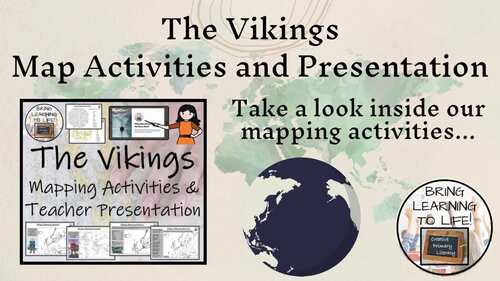 The Vikings Map Activity & Teaching Presentation by Creative Primary ...