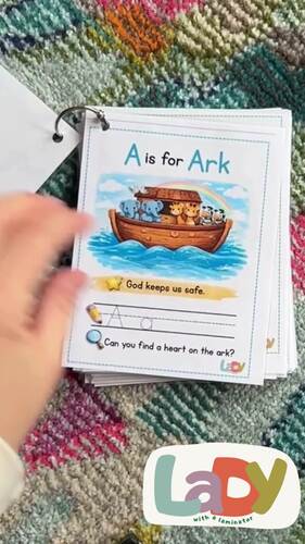 Christian Alphabet Activities | Bible ABC Cards with Tracing | TPT
