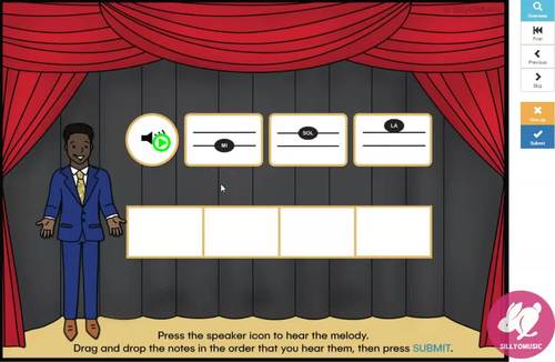 Music BOOM cards: What's That Solfege? MI-SOL-LA (Key of C) Digital Game
