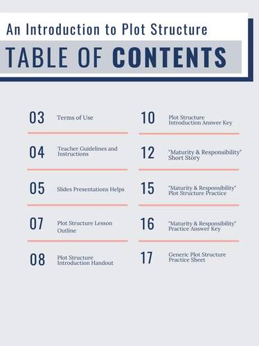 Plot Elements Graphic Organizer for Middle School by Mrs Nelson Teaches